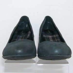 b.o.c. | Shoes | Boc Isa Black Leather Stacked Block Heels 7m | Poshmark